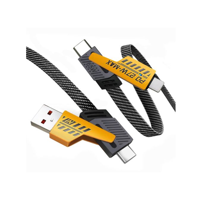 4-in-1 Type-C and USB Cable – Multi-Functional Charging & Data Cable ...